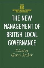 The New Management of British Local Governance | Springer Nature Link ...