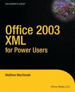 Office 2003 XML for Power Users | SpringerLink