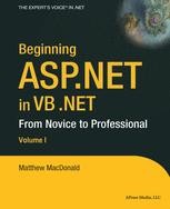 Beginning ASP.NET in VB .NET: From Novice to Professional | SpringerLink