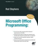 Microsoft Office Programming: A Guide for Experienced Developers ...