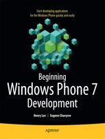 Beginning Windows Phone 7 Development | SpringerLink