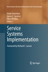 Service Systems Implementation | Springer Nature Link (formally ...