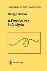 A First Course in Analysis | SpringerLink