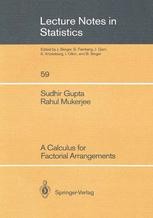 A Calculus for Factorial Arrangements | Springer Nature Link (formerly ...
