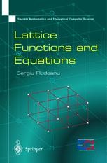 Lattice Functions and Equations | Springer Nature Link (formerly ...
