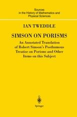Simson on Porisms: An Annotated Translation of Robert Simson's ...