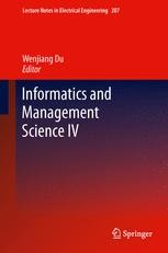 Informatics and Management Science IV | SpringerLink