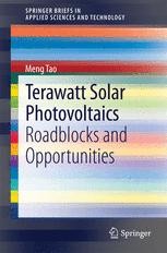 Terawatt Solar Photovoltaics: Roadblocks and Opportunities | Springer ...