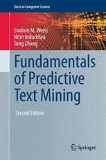 Fundamentals of Predictive Text Mining | Springer Nature Link (formerly ...