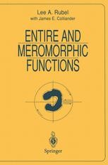 Entire and Meromorphic Functions | SpringerLink