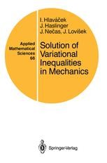 Solution of Variational Inequalities in Mechanics | SpringerLink