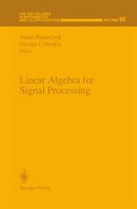 Linear Algebra for Signal Processing | SpringerLink