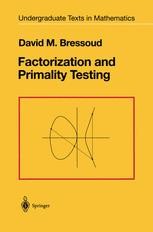 Factorization and Primality Testing | SpringerLink