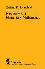 Perspectives of Elementary Mathematics | Springer Nature Link (formerly ...