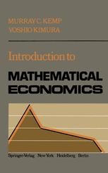 Introduction to Mathematical Economics | SpringerLink