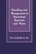 Handling and Management of Hazardous Materials and Waste | Springer ...