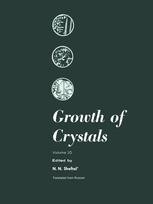 Growth of Crystals: Volume 10 | SpringerLink