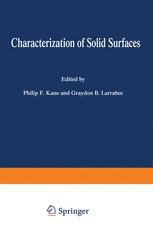 Characterization of Solid Surfaces | Springer Nature Link (formally ...