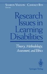 Research Issues in Learning Disabilities: Theory, Methodology ...