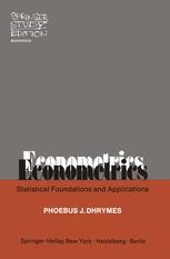 Econometrics: Statistical Foundations and Applications | SpringerLink