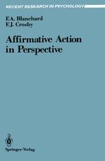 Affirmative Action in Perspective | SpringerLink