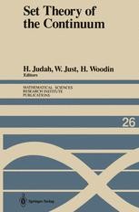 Set Theory of the Continuum | SpringerLink