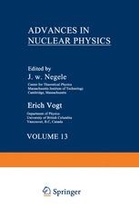 Advances in Nuclear Physics: Volume 13 | SpringerLink