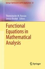 Functional Equations in Mathematical Analysis | SpringerLink