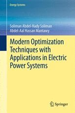 Modern Optimization Techniques with Applications in Electric Power ...
