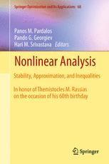Nonlinear Analysis: Stability, Approximation, and Inequalities ...