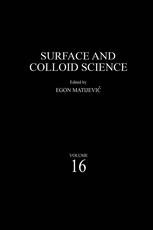 Surface and Colloid Science | SpringerLink
