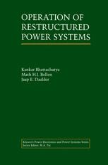 Operation of Restructured Power Systems | SpringerLink