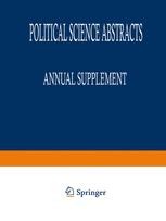 Political Science Abstracts: 1994 Annual Supplement | Springer Nature ...