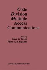 Code Division Multiple Access Communications | SpringerLink