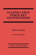 Elliptic Curve Public Key Cryptosystems | SpringerLink
