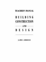 Teacher’s Manual for Building Construction and Design | SpringerLink
