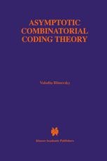Asymptotic Combinatorial Coding Theory | SpringerLink