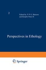 Perspectives in Ethology: Volume 2 | Springer Nature Link (formerly ...
