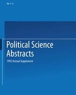 Political Science Abstracts: 1992 Annual Supplement | SpringerLink