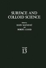 Surface and Colloid Science: Volume 13 | SpringerLink