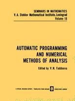 Automatic Programming and Numerical Methods of Analysis | SpringerLink