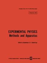 Experimental Physics: Methods and Apparatus | SpringerLink