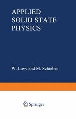Applied Solid State Physics | Springer Nature Link (formerly SpringerLink)