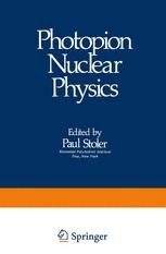 Photopion Nuclear Physics | Springer Nature Link