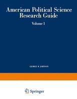 American Political Science Research Guide: Volume 1 | SpringerLink
