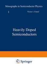 Heavily Doped Semiconductors | Springer Nature Link (formerly SpringerLink)