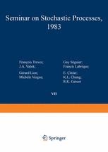 Seminar on Stochastic Processes, 1983 | SpringerLink