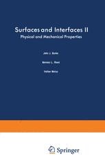Surfaces and Interfaces II: Physical and Mechanical Properties ...