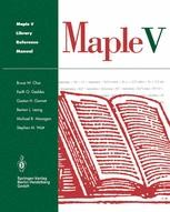 Maple V Library Reference Manual | Springer Nature Link (formerly SpringerLink)