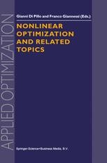 Nonlinear Optimization and Related Topics | SpringerLink